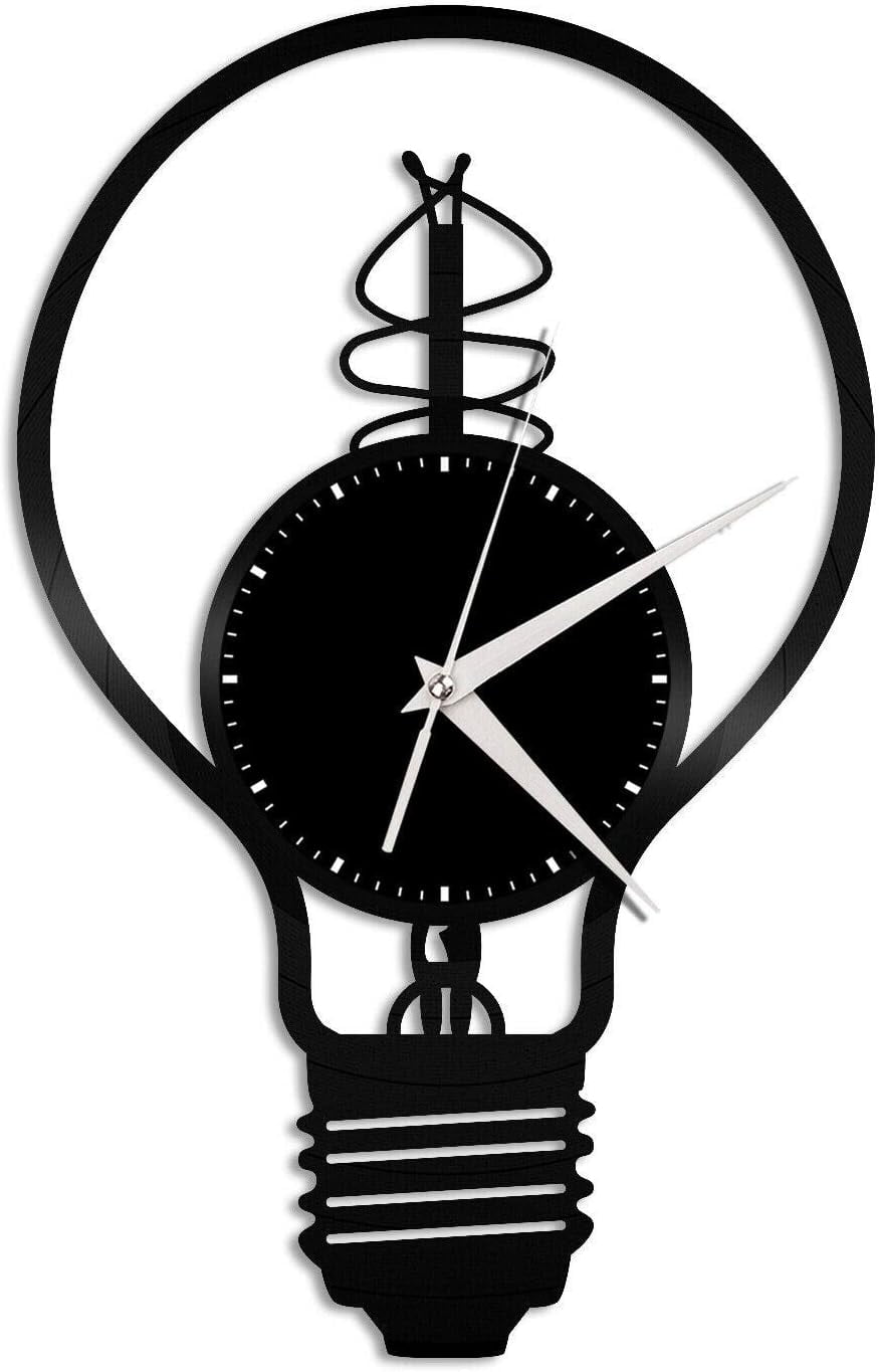 Lamp Vinyl Wall Clock,Vinyl Record Clock Wall Art Handmade Art Home ...