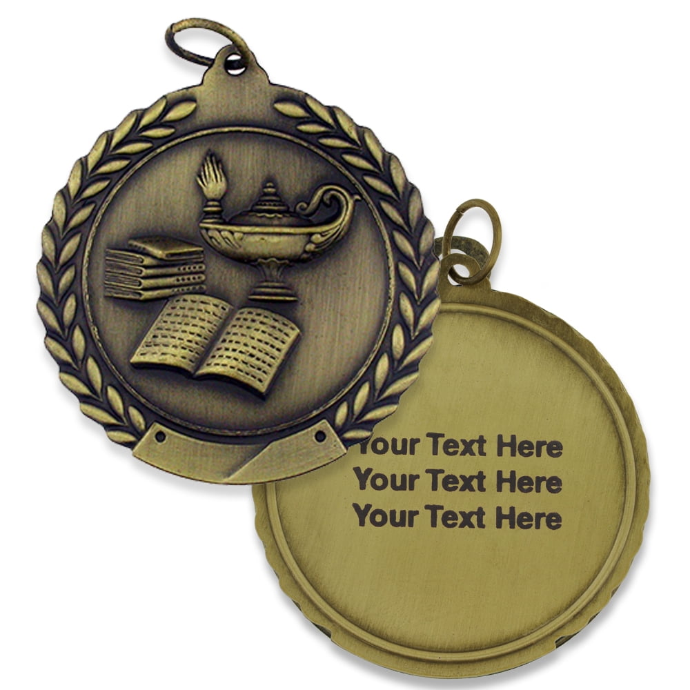 Lamp of Knowledge Award Single and Bulk Medals - Walmart.com
