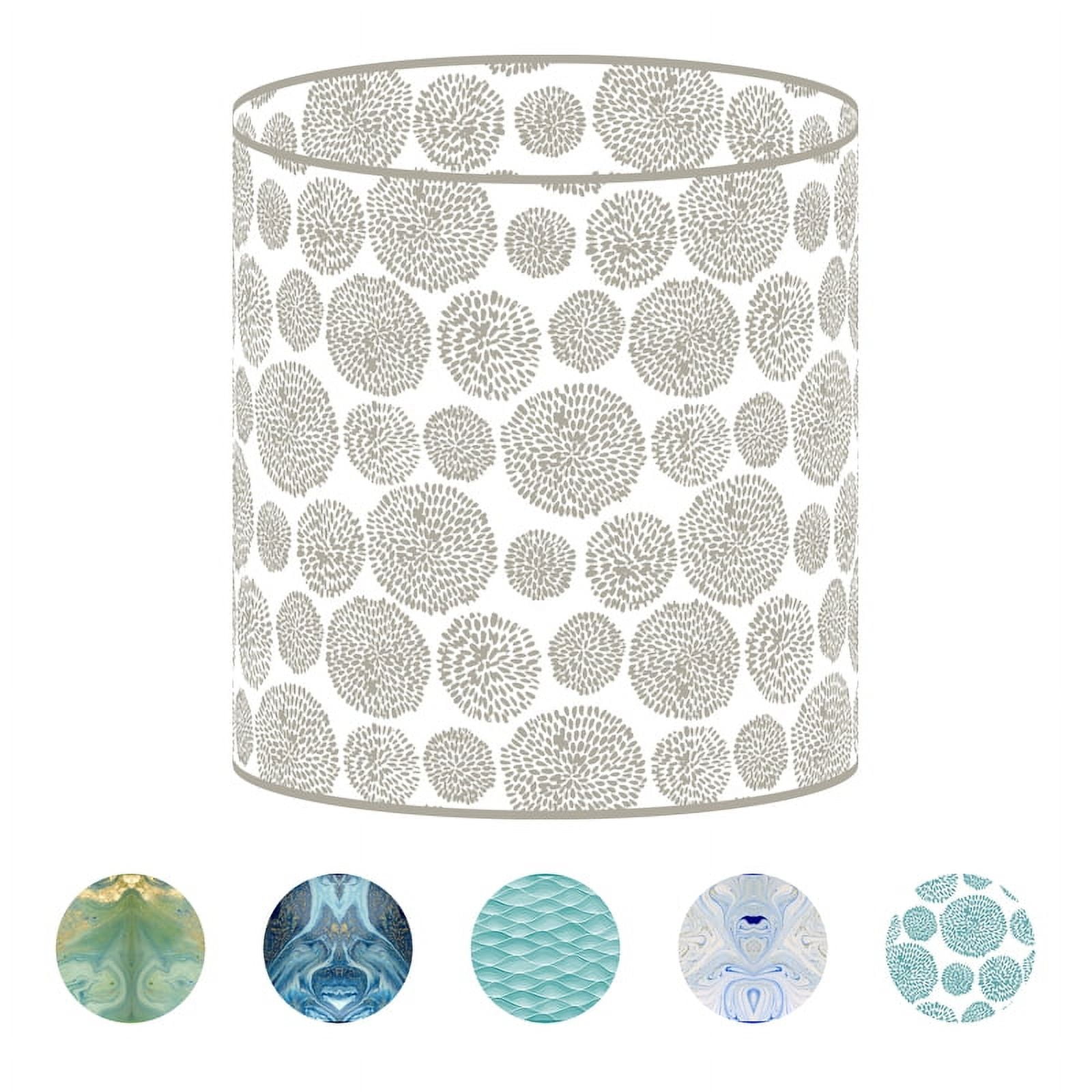 LampPix 10.00" Table Lamp Shade - Nouveau Circles Earth Custom Printed ...