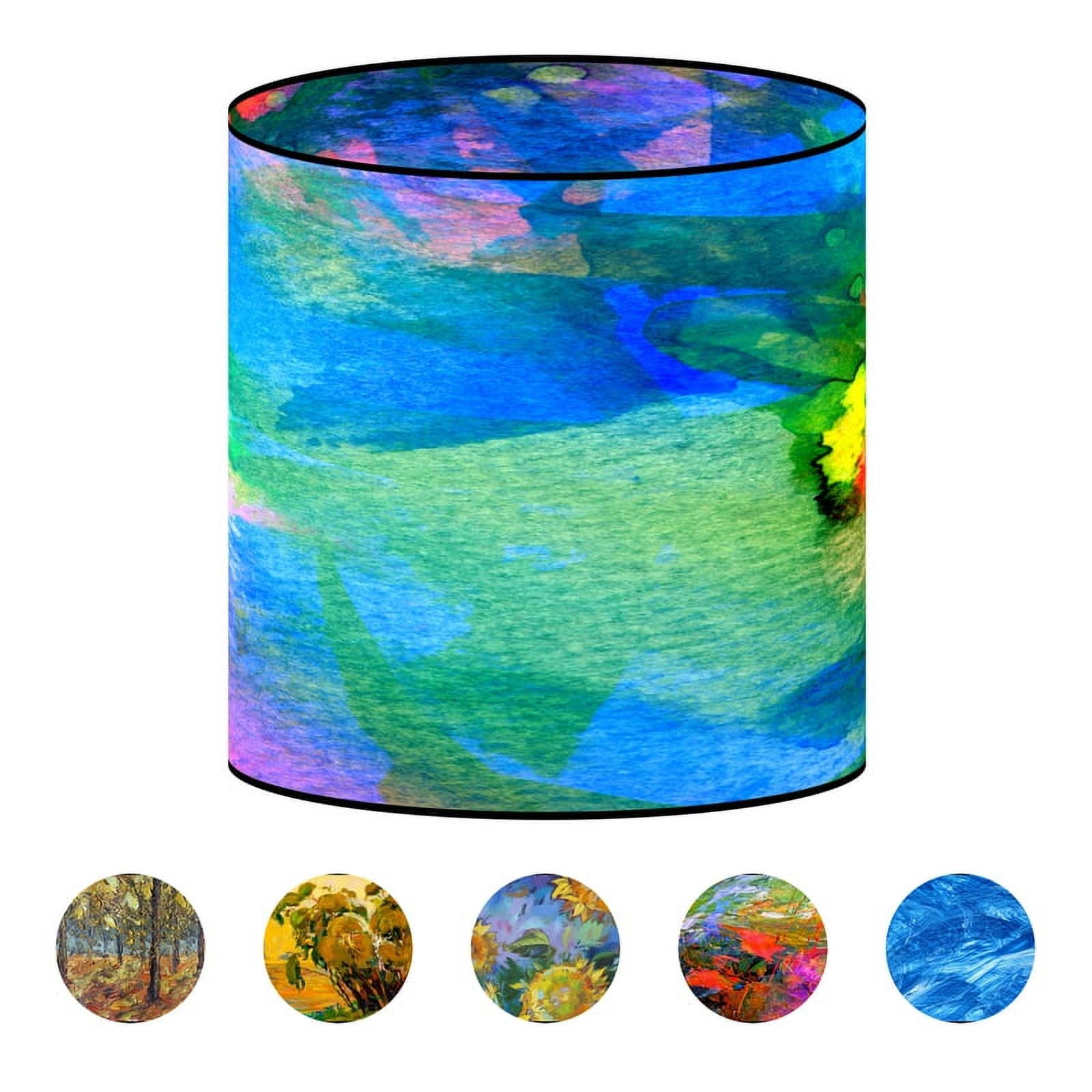 LampPix 10.00" Table Lamp Shade - Skybird Custom Printed Canvas Desk ...