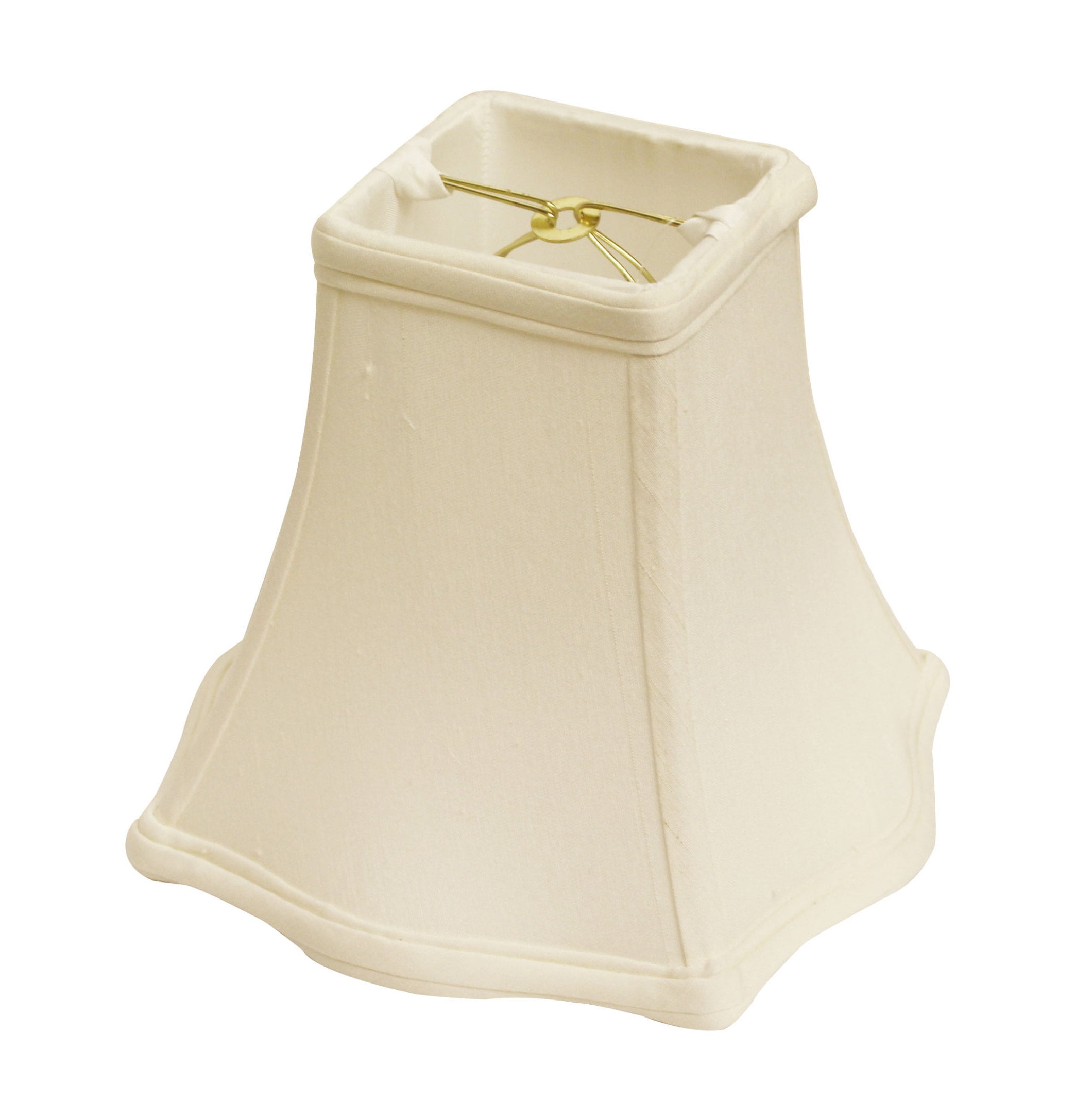 Lampshade with Bulb Clip, White - 3.5" x 8" Slant Square Softback ...