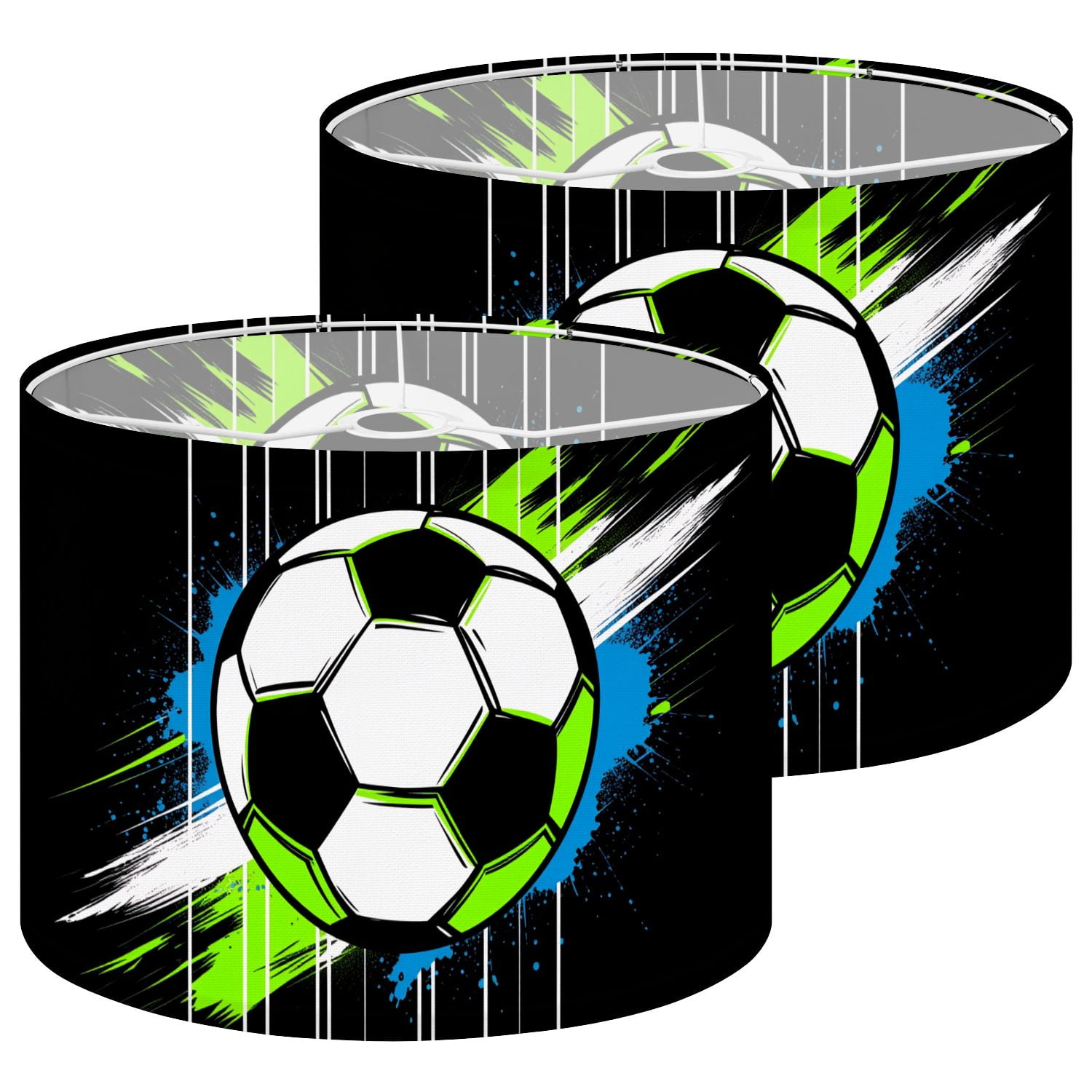 Lampshades 2 Pack Abstract seamless Football vertical fading lines ...