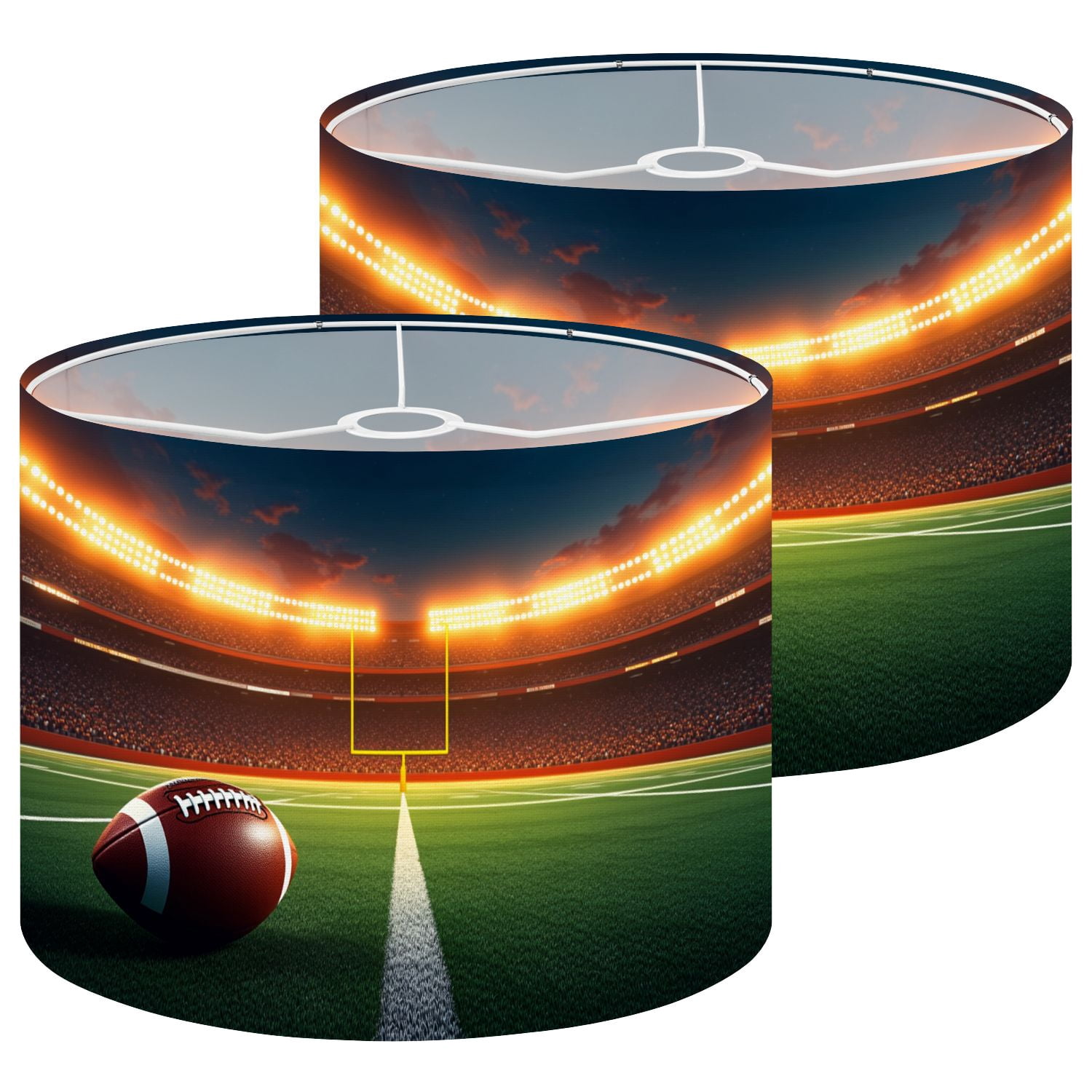 Lampshades 2 Pack Football Stadium 13"x13"x10" Light Shade for Table ...