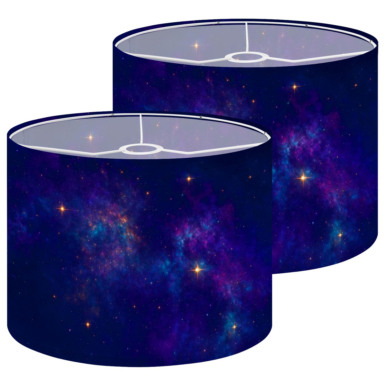 Lampshades 2 Pack Galaxy Outer Space Colorful Nebula Night Sky Cloud ...