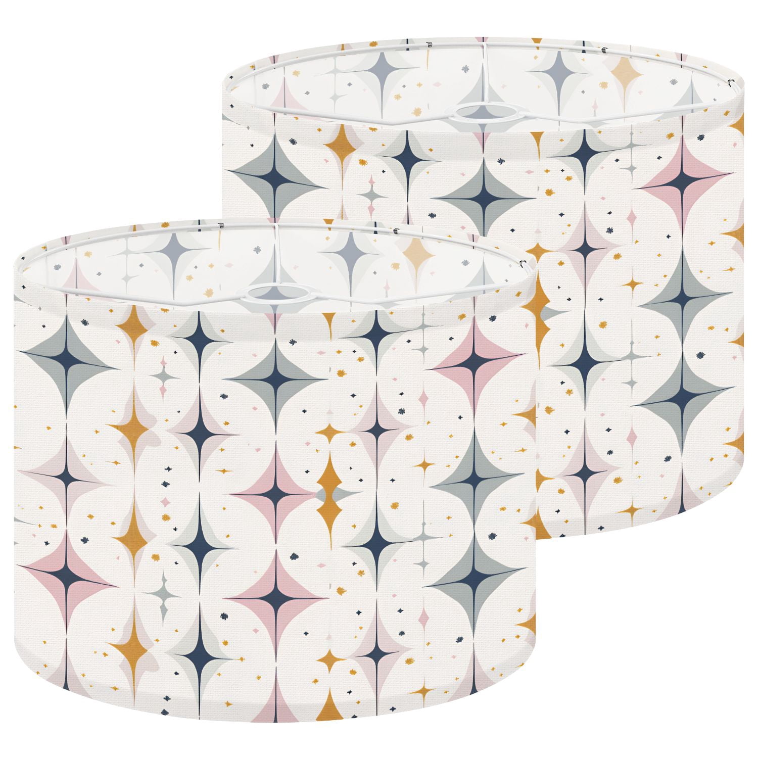 Lampshades 2 Pack Mid Century Vintage 1950s Modern Retro Atomic ...