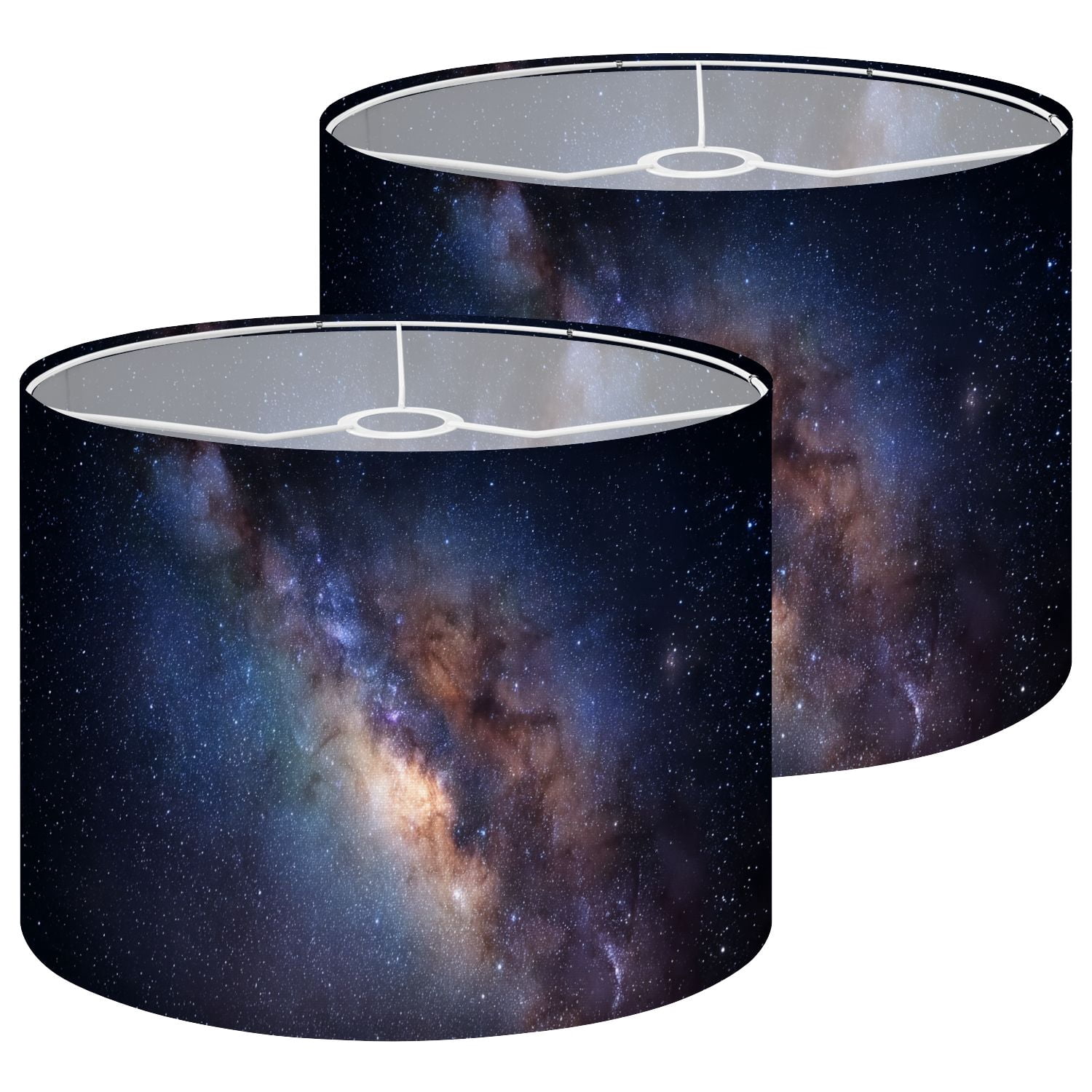 Lampshades 2 Pack Milky Way Galaxy Starfield Colorful Cosmic Dust Deep ...