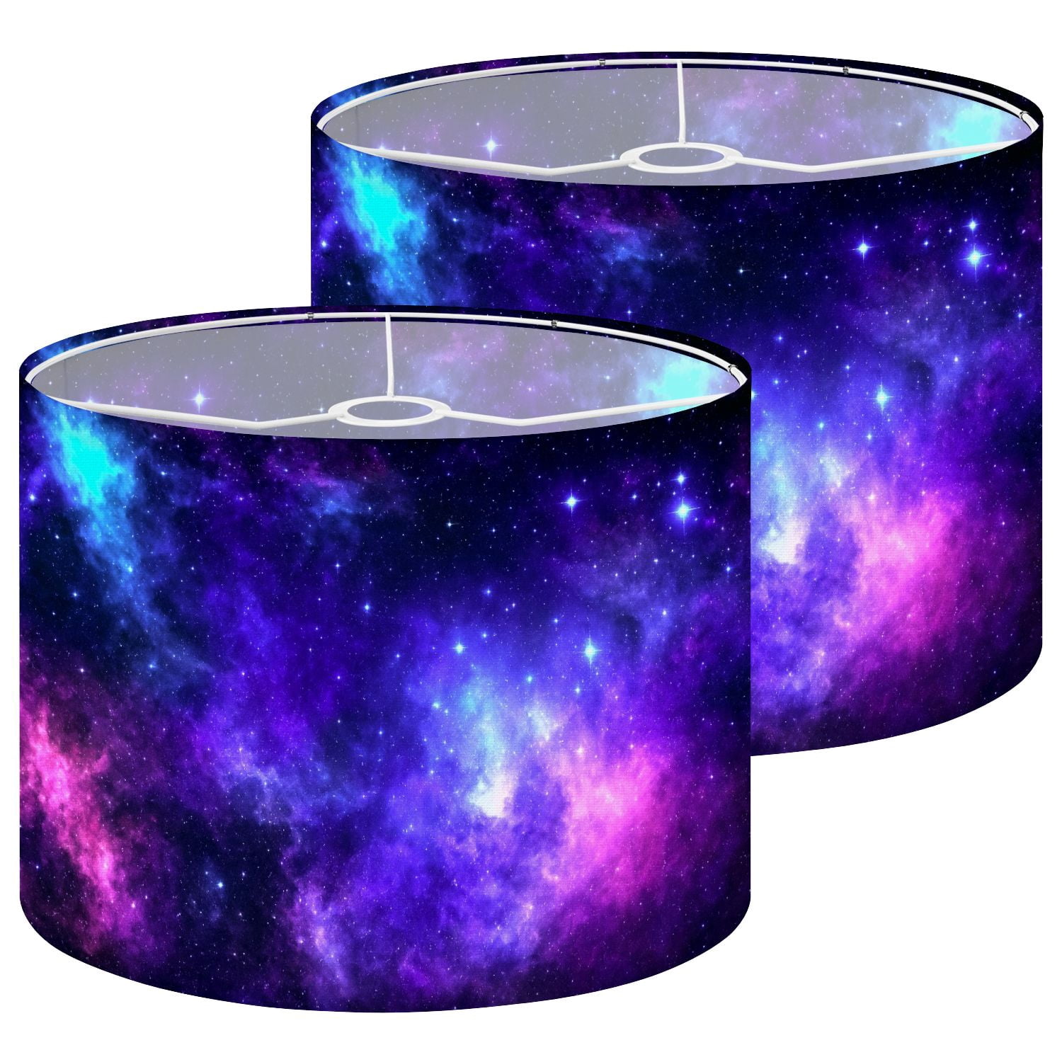 Lampshades 2 Pack Outer space universe nebula star cluster bright ...