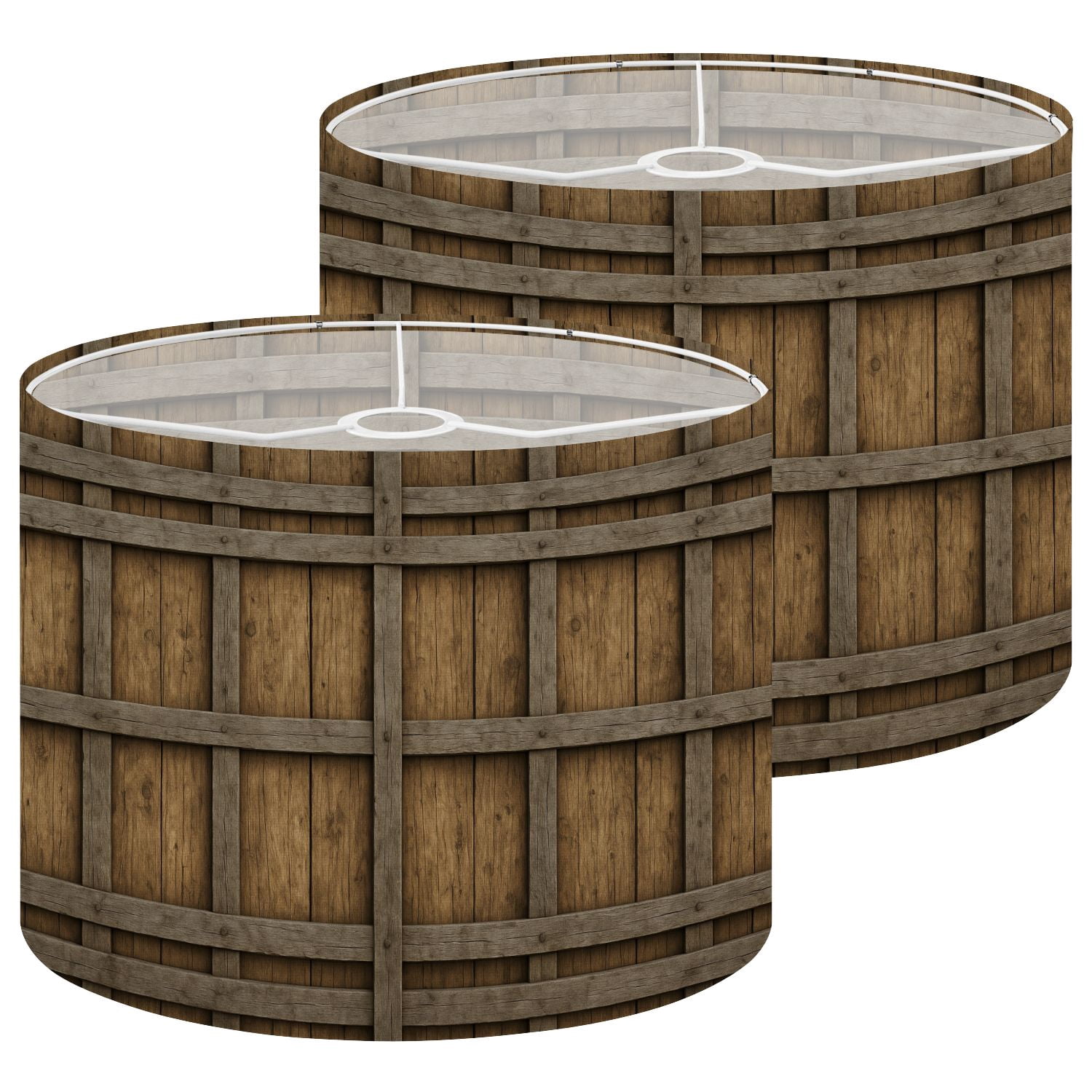 Lampshades 2 Pack Seamless wooden beer whiskey barrel metal straps ...