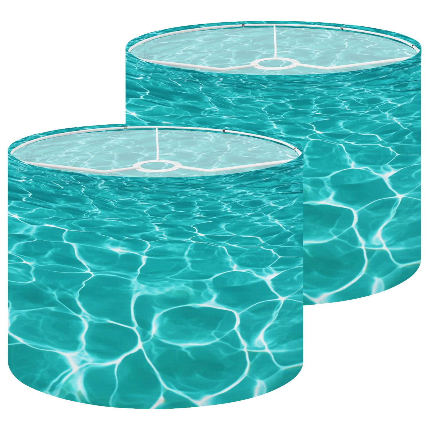 Lampshades 2 Pack Swimming Pool Water Surface 13"x13"x10" Light Shade ...