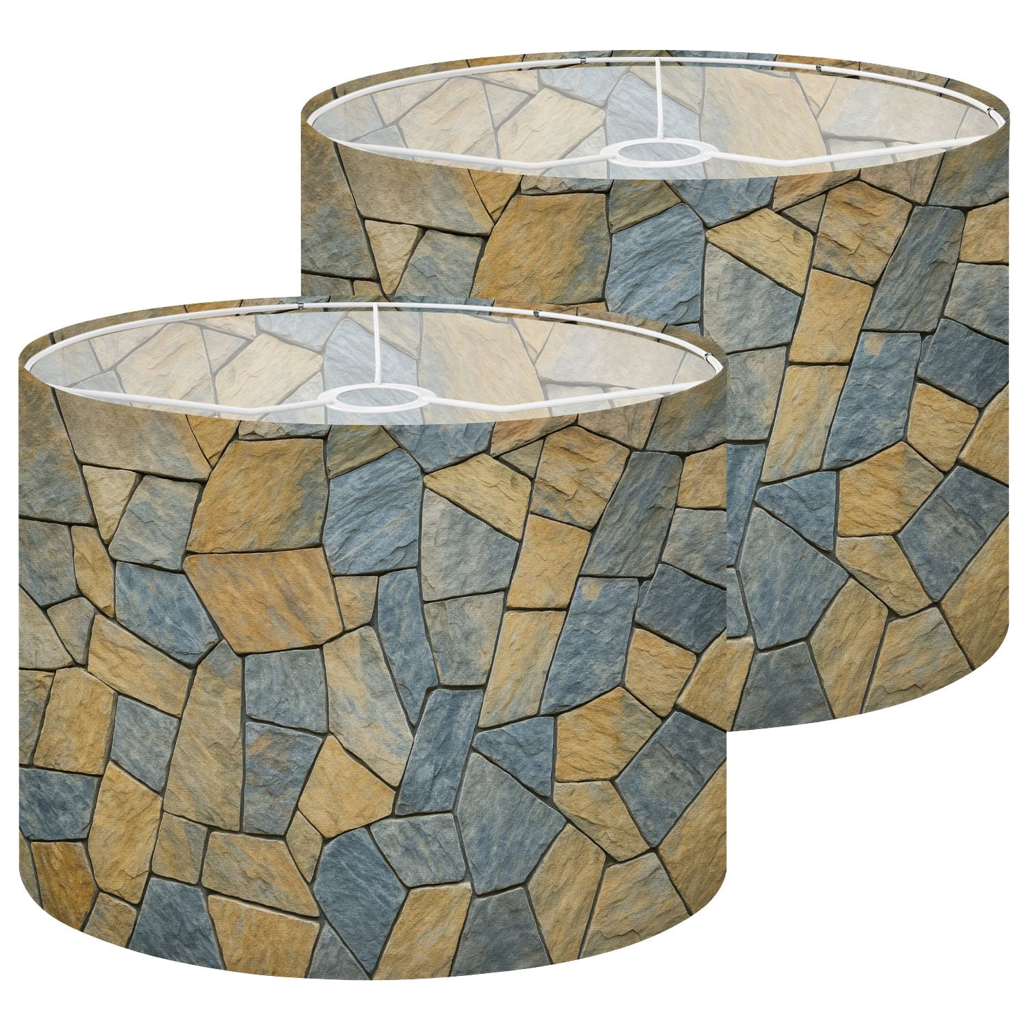 Lampshades 2 Pack Texture stone wall Cladding seamless flagstone Detail ...