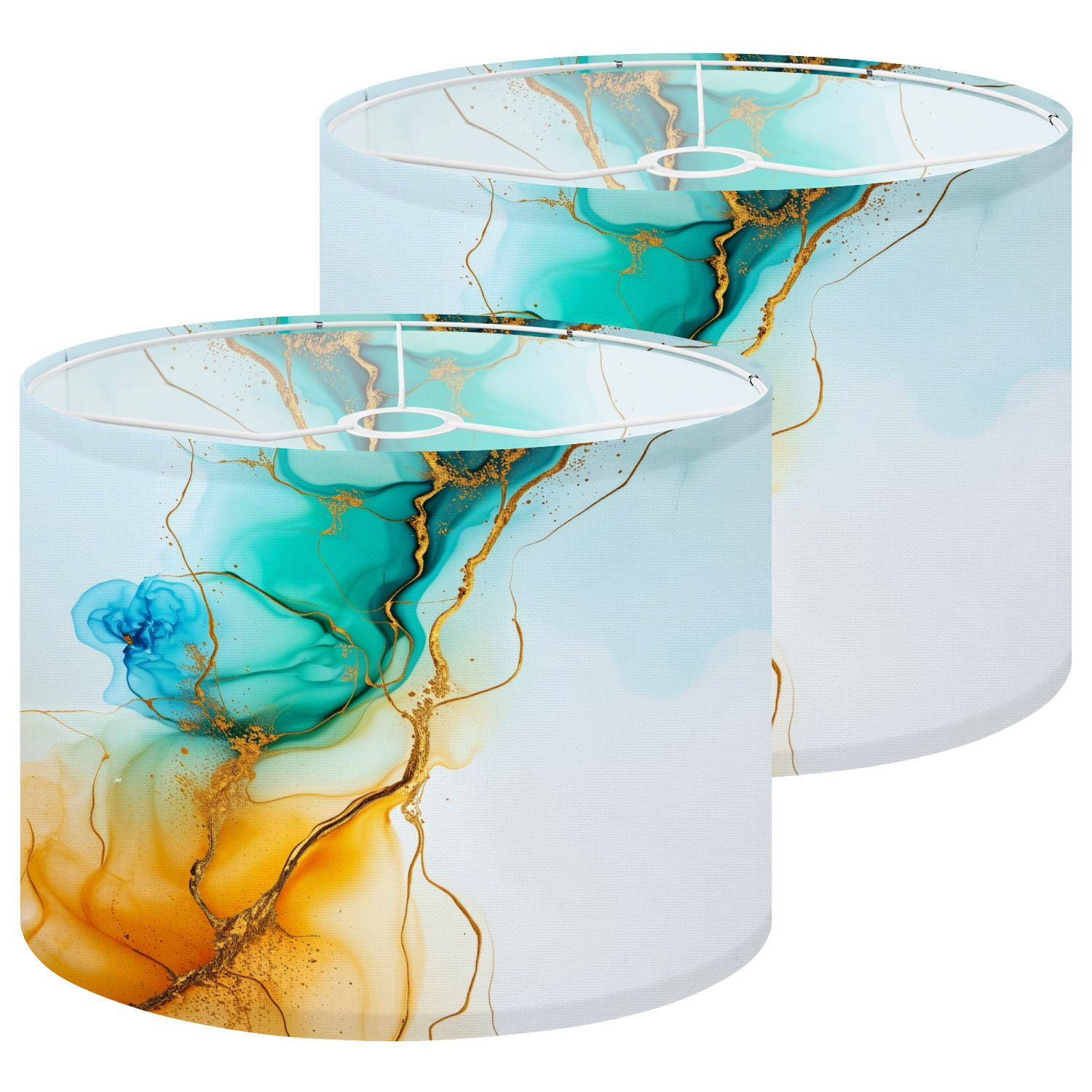 Lampshades 2 Pack Transparent creativity Abstract artwork Trendy Ink ...