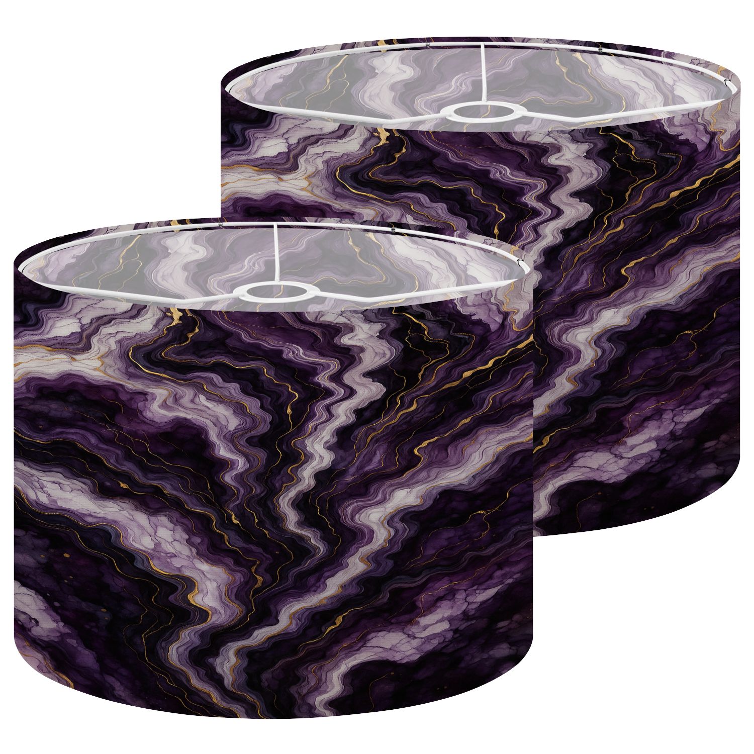 Lampshades 2 Pack amethyst color marble texture purple marble texture ...