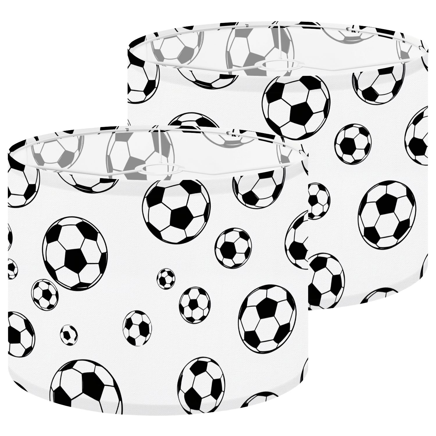 Lampshades 2 Pack football seamless soccer ball sport doodle cartoon 13 ...