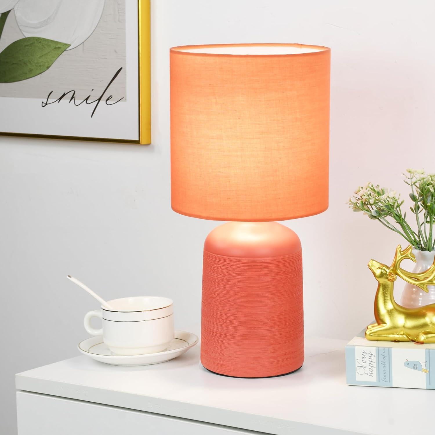 Lampwell Maye Small Table Lamp for Living Room as Bedside Table Lamp ...