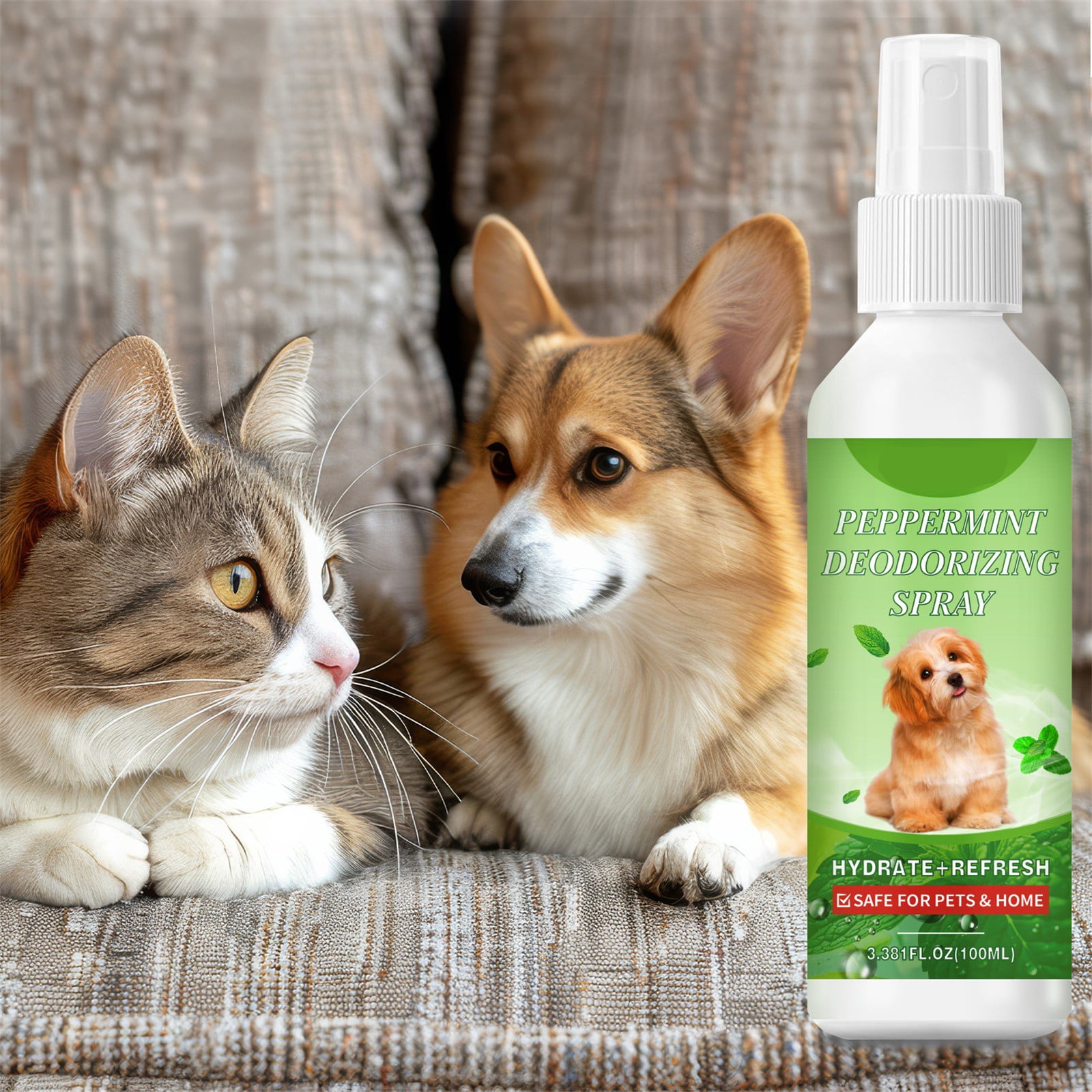 Lamsisi Pet Deodorizing Spray 100Ml, Pet Odor Remover For Dogs Cats ...
