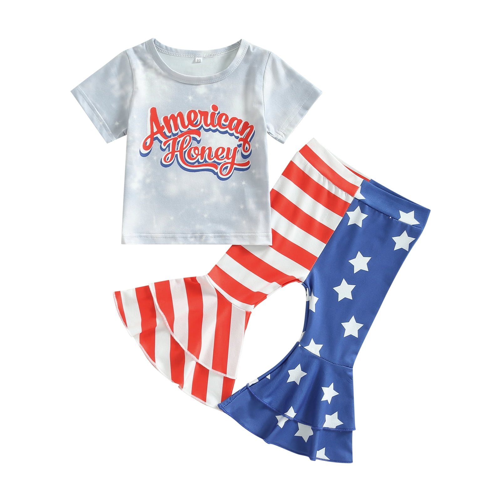 Lamuusaa Independence Day Baby Summer Shorts Outfits for 4th of July ...