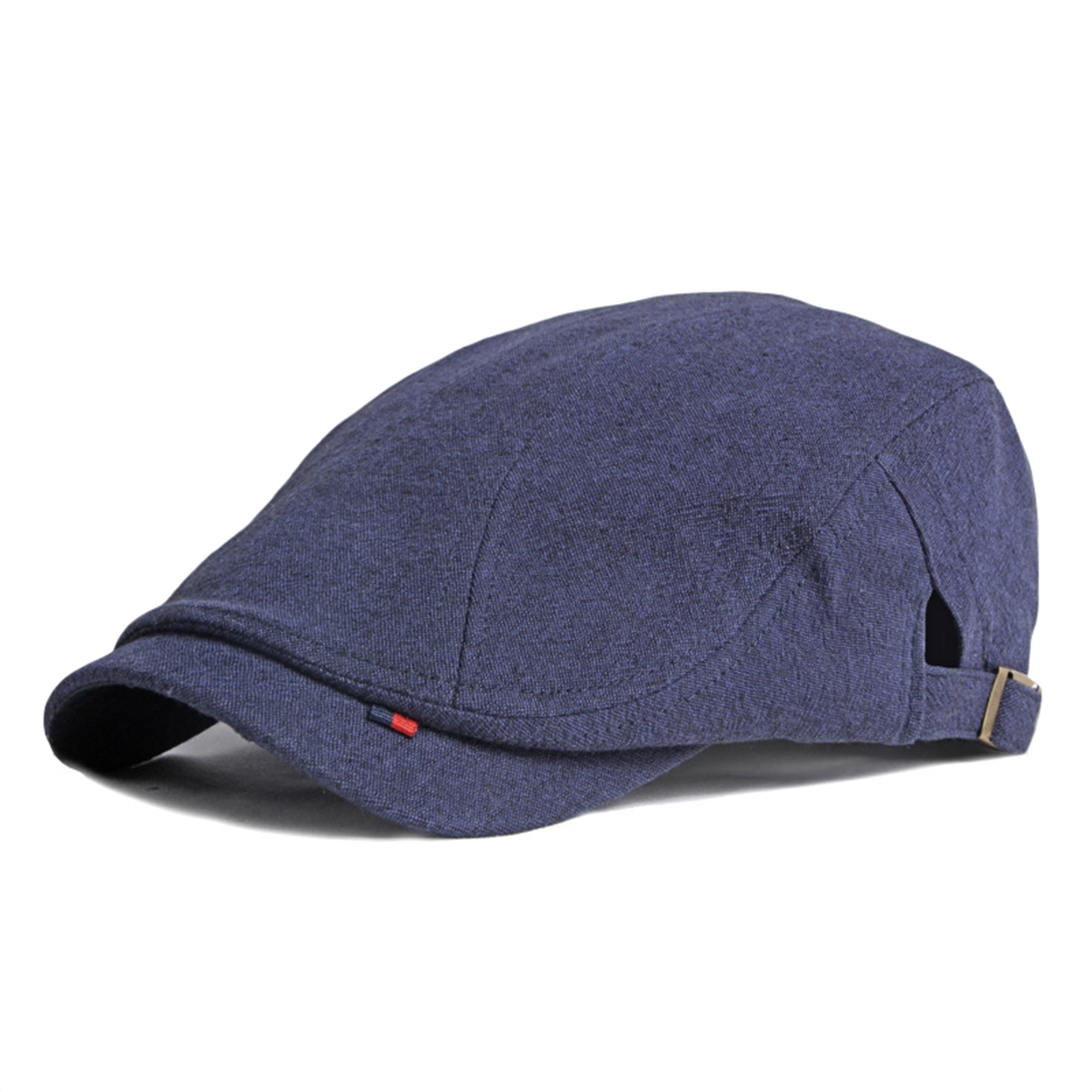 Lamuusaa Men Women Flat Cap Duckbill Cap Solid Color Classic Baker ...
