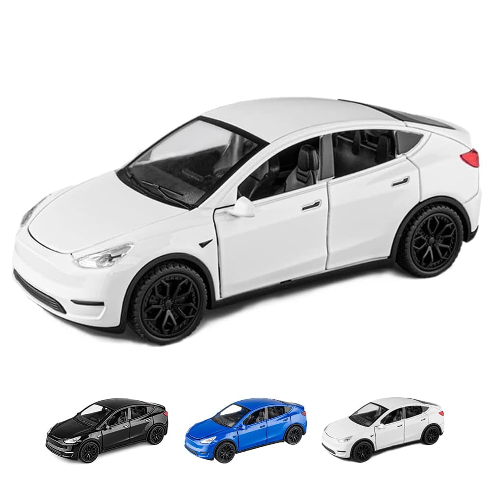 Lan 1/32 Scale Diecast Car Model Y, Alloy Diecast Toy Cars Pull Back ...