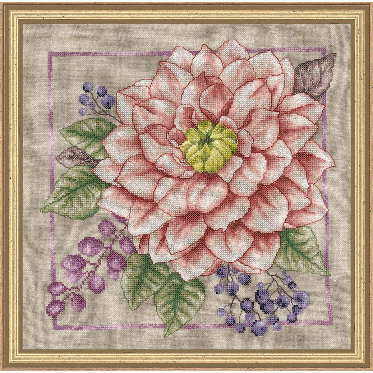 LanArte Blooming Blush Kit & Frame Counted Cross-Stitch - Walmart.com