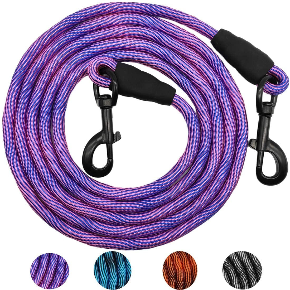 LanJun 8 FT/10 FT Dog Tie Out/Check Cord, Heavy Duty Nylon Rope ...