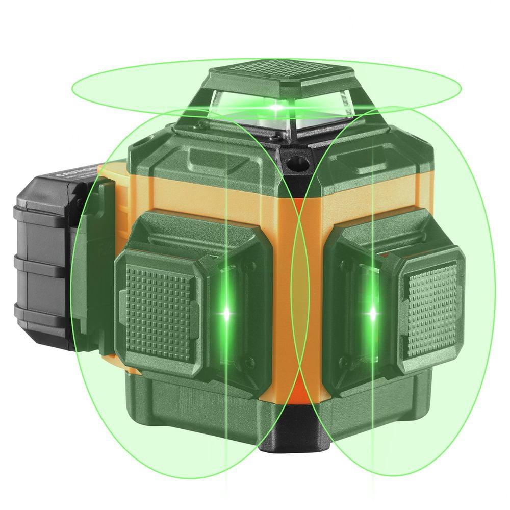 LanL 100ft Self Leveling Laser Level, Manual Green 3 x 360° Cross Line ...