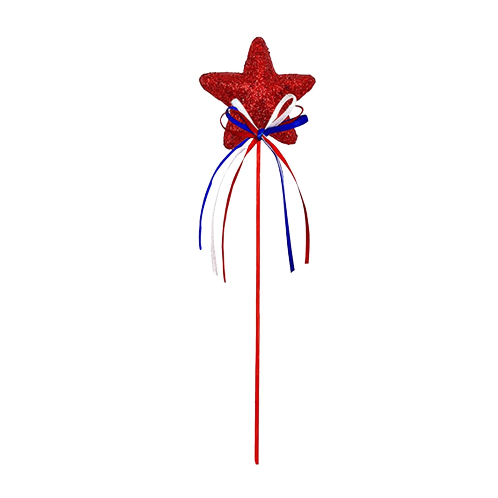 LanSuare 4th of July Star Sticks - Glitter Puffy Foam Star Sticks, Red ...