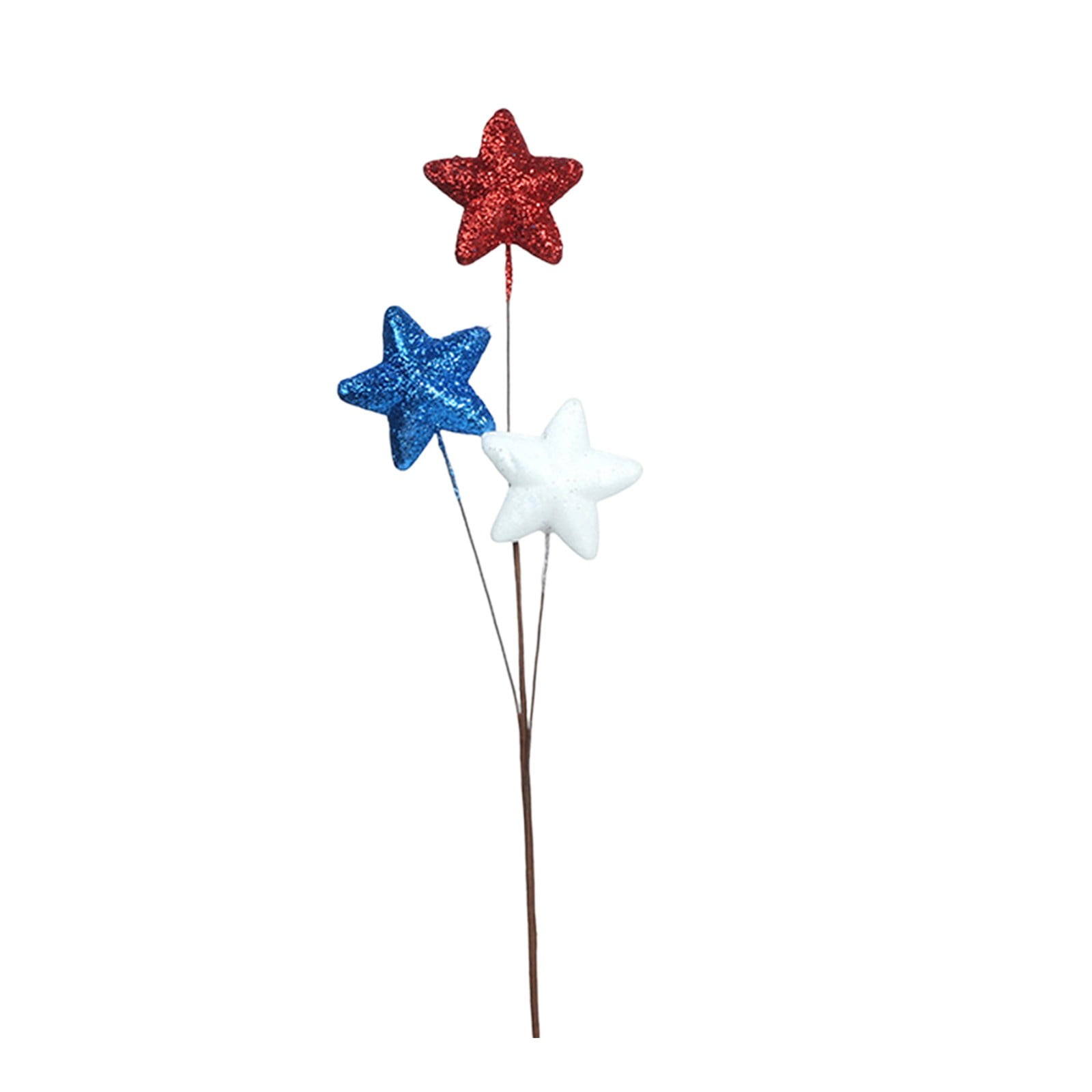 LanSuare 4th of July Five-pointed Star Branch Sticks - Red White Blue ...
