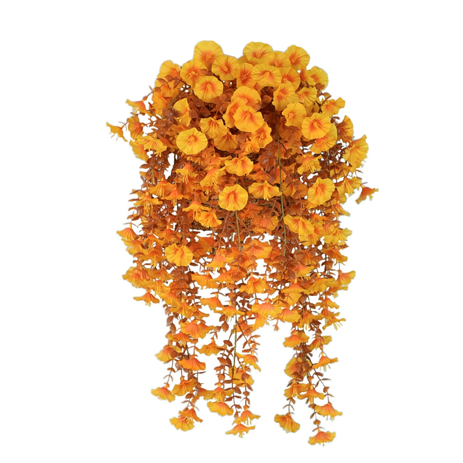 LanSuare Artificial Faux Morning Glory Vine, Simulated Plastic Wrapping ...