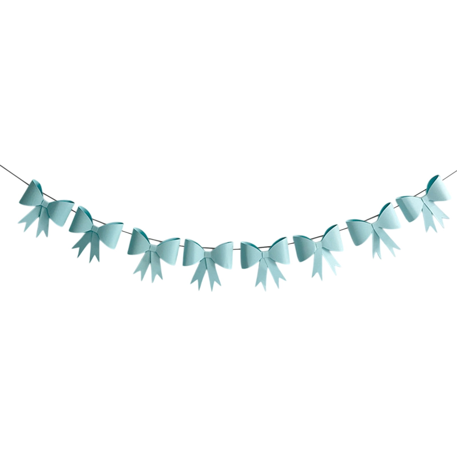 LanSuare Birthday Party Banner, Paper Bow Pull Flowers Macaroon Color ...