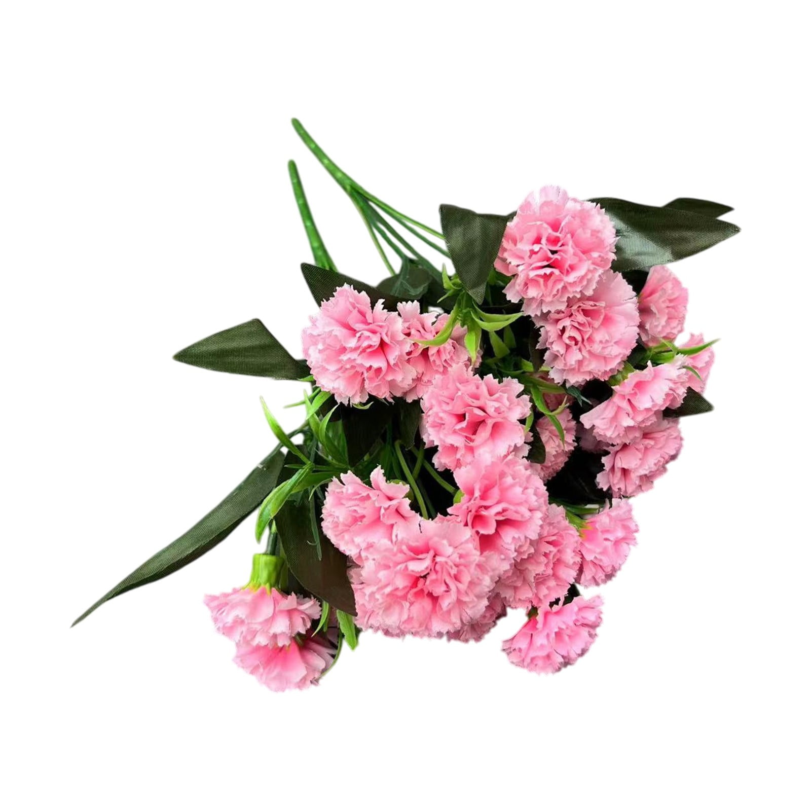 LanSuare Artificial Carnation Flowers Fake Carnation Real Touch Pink ...