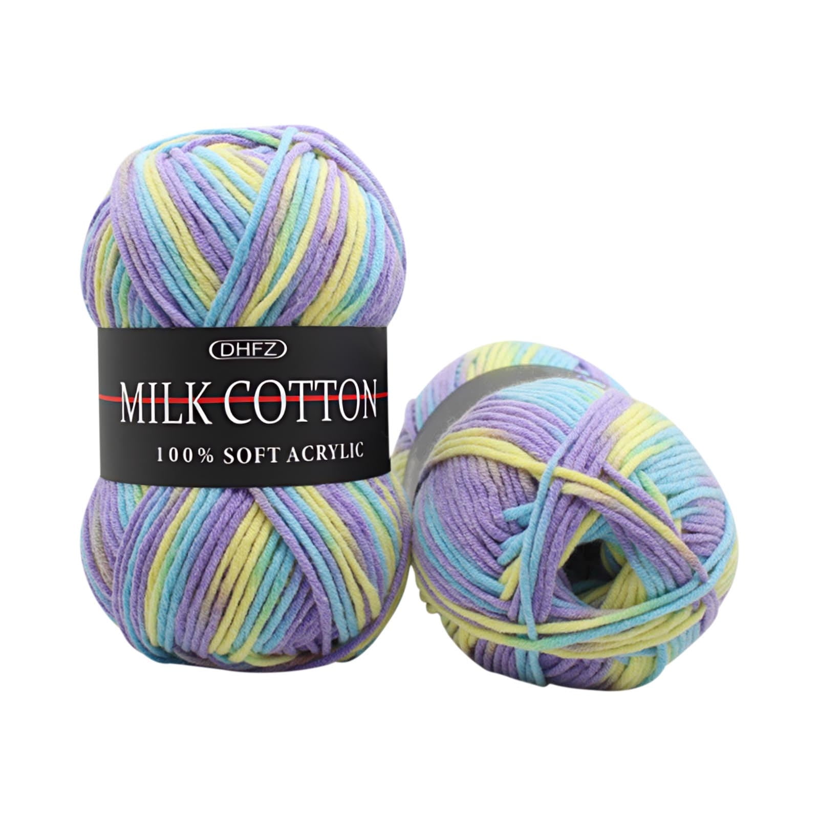 LanSuare Clearance Soft Baby Gradient Milk Cotton Yarn for Crocheting ...