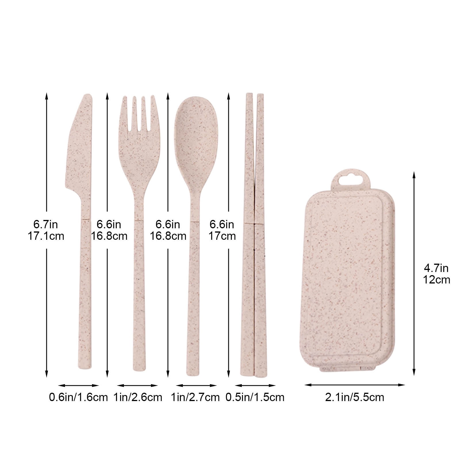 LanSuare Compact Utensil Set for Camping, Backpacking, Includes Knife ...