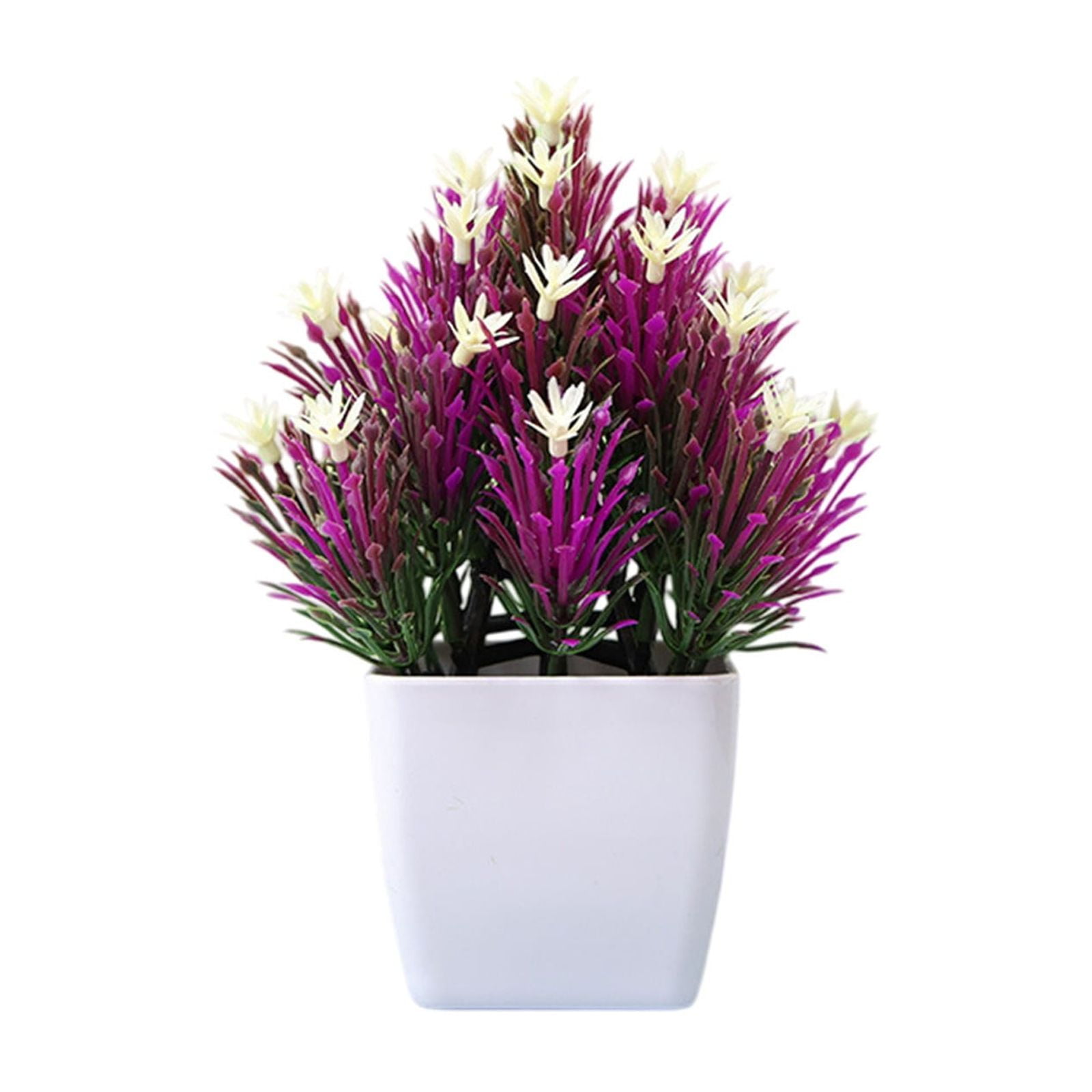 LanSuare Decorative Simulation Potted Plants, Faux Dried Blooms, Indoor ...
