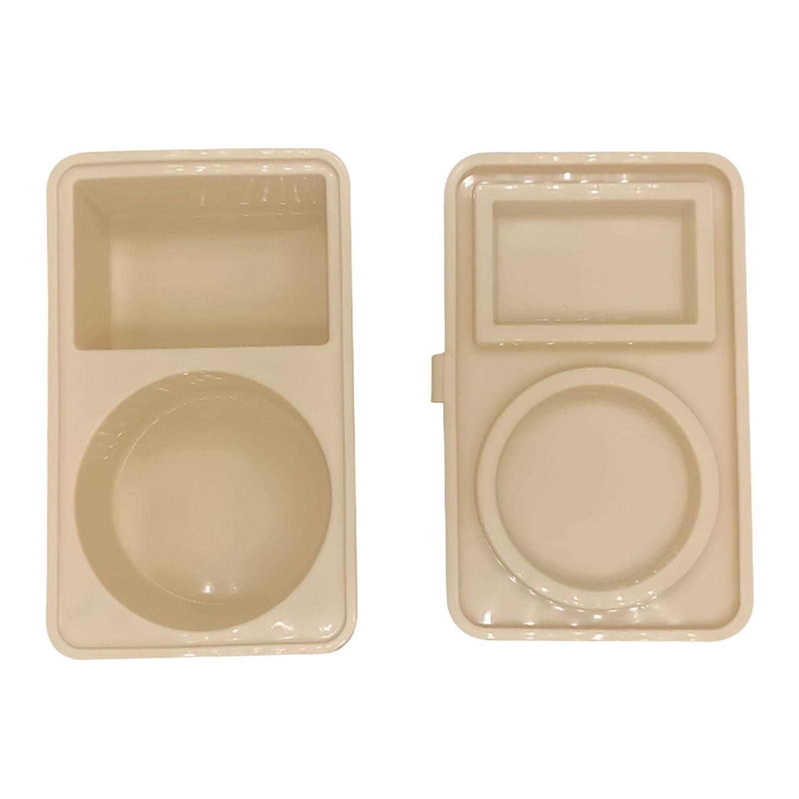 LanSuare Double Compartment Mini Bento Box, Camping Snack Container ...
