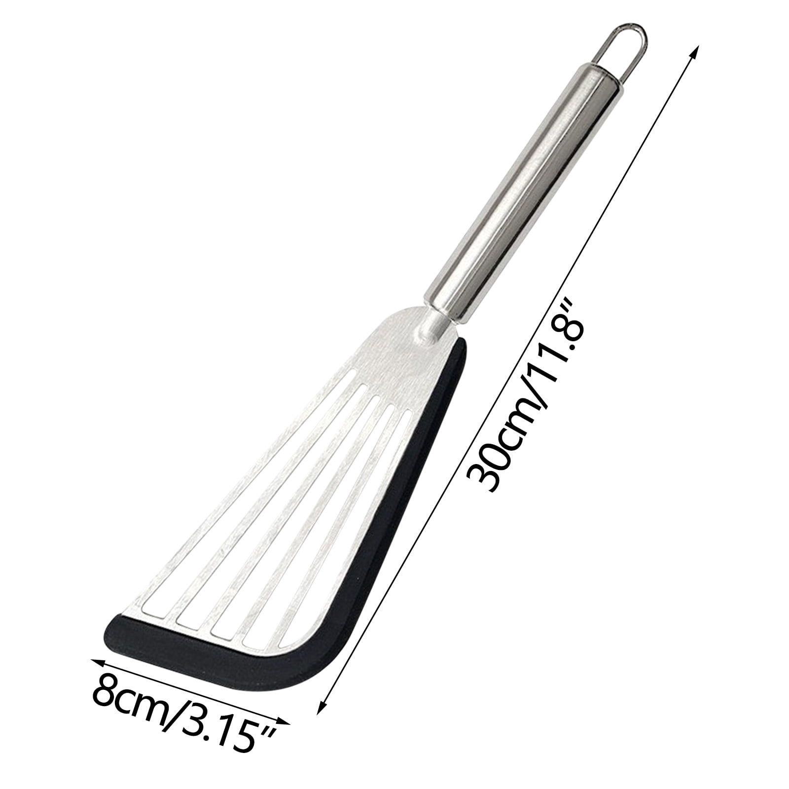 LanSuare Non-Stick Fish Spatula, Slotted Stainless Steel Turner ...