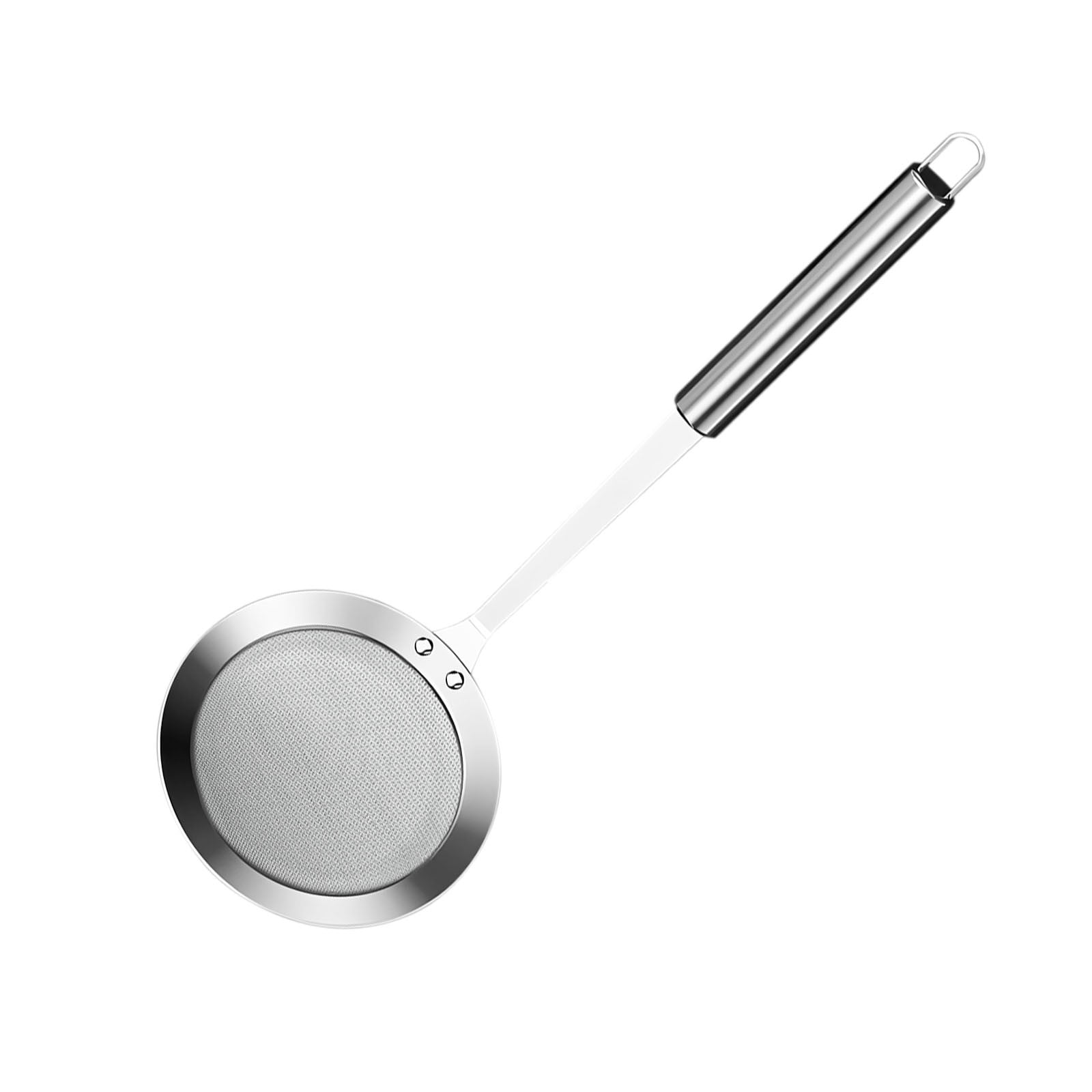LanSuare Stainless Steel Extra Fine Colander Spoon, Oil Skimmer and ...