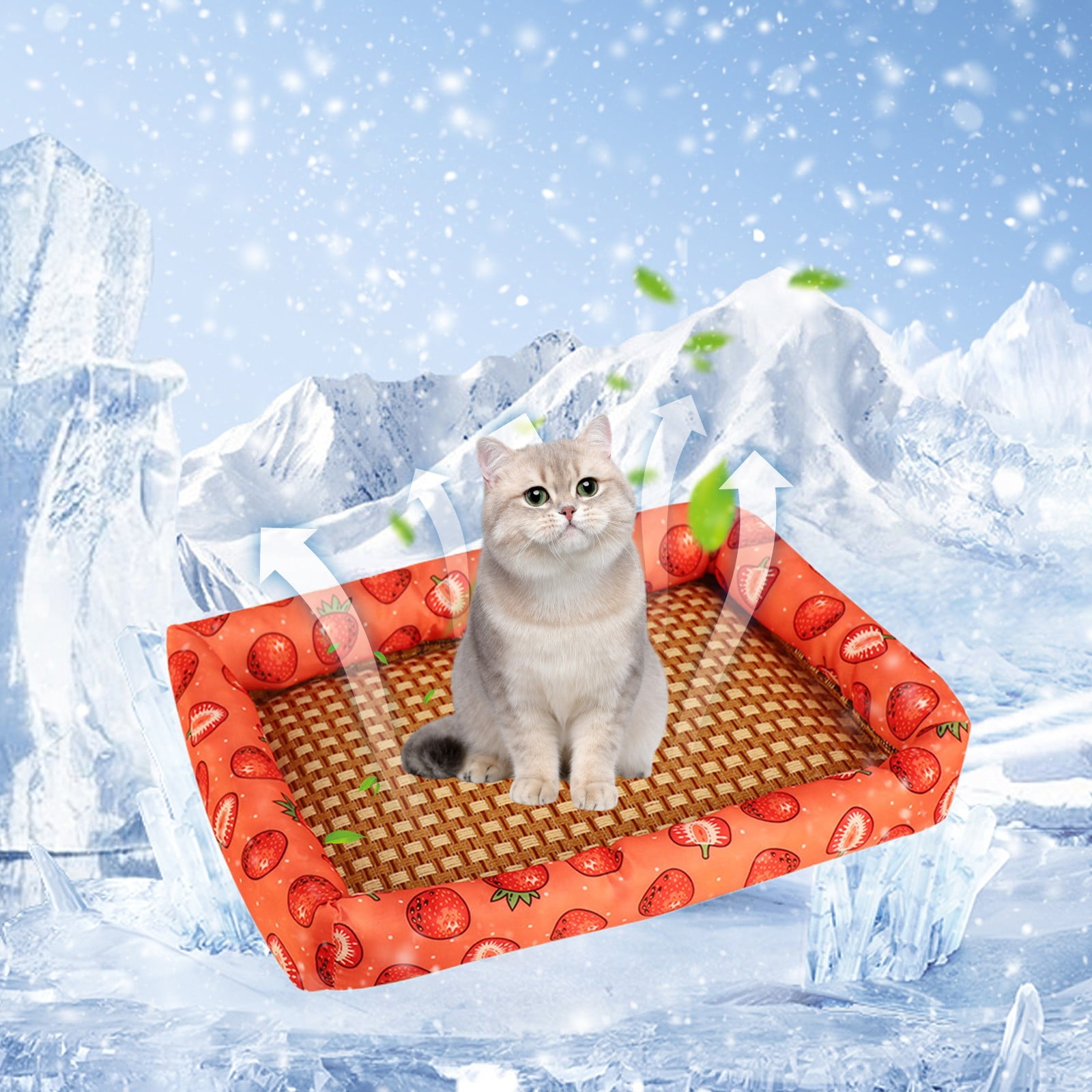 LanSuare Summer Pet Cooling Mat, Ice Cooling Cushion for Dogs and Cats ...