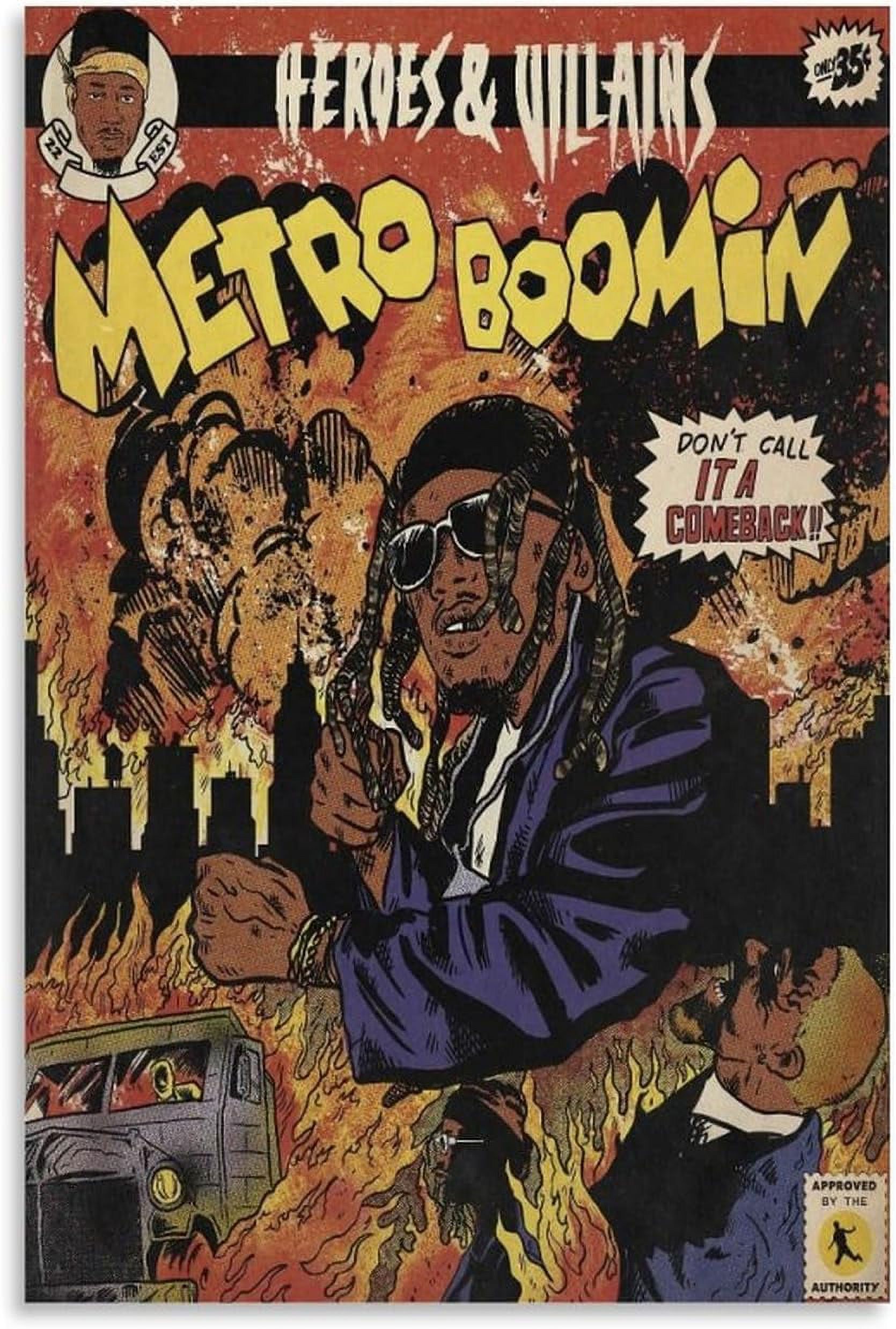 J Cole Hip-hop Comic Music Poster for Room Aesthetic Canvas Wall Art ...