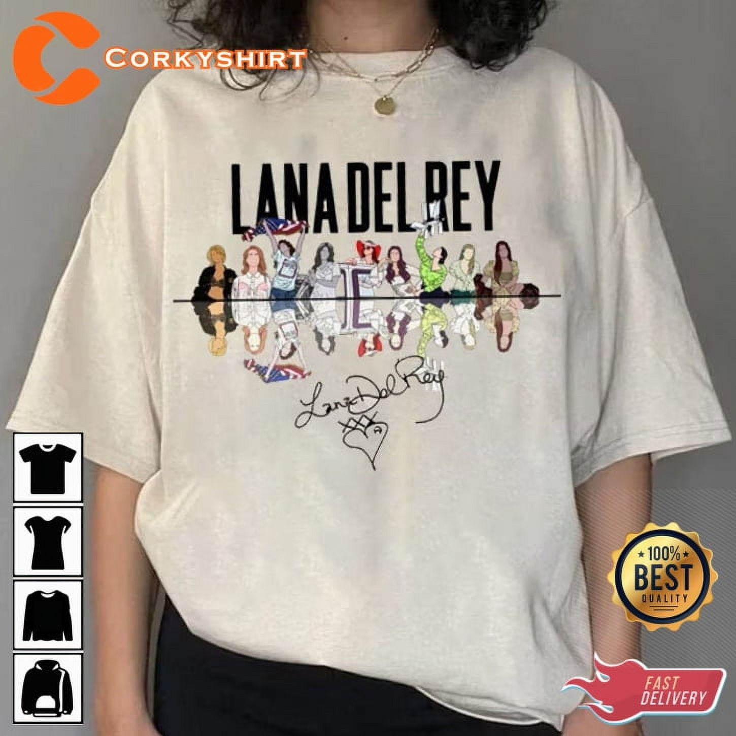 Lana Del Rey Versions Young And Beautiful Fans Gift Unisex T-shirt ...