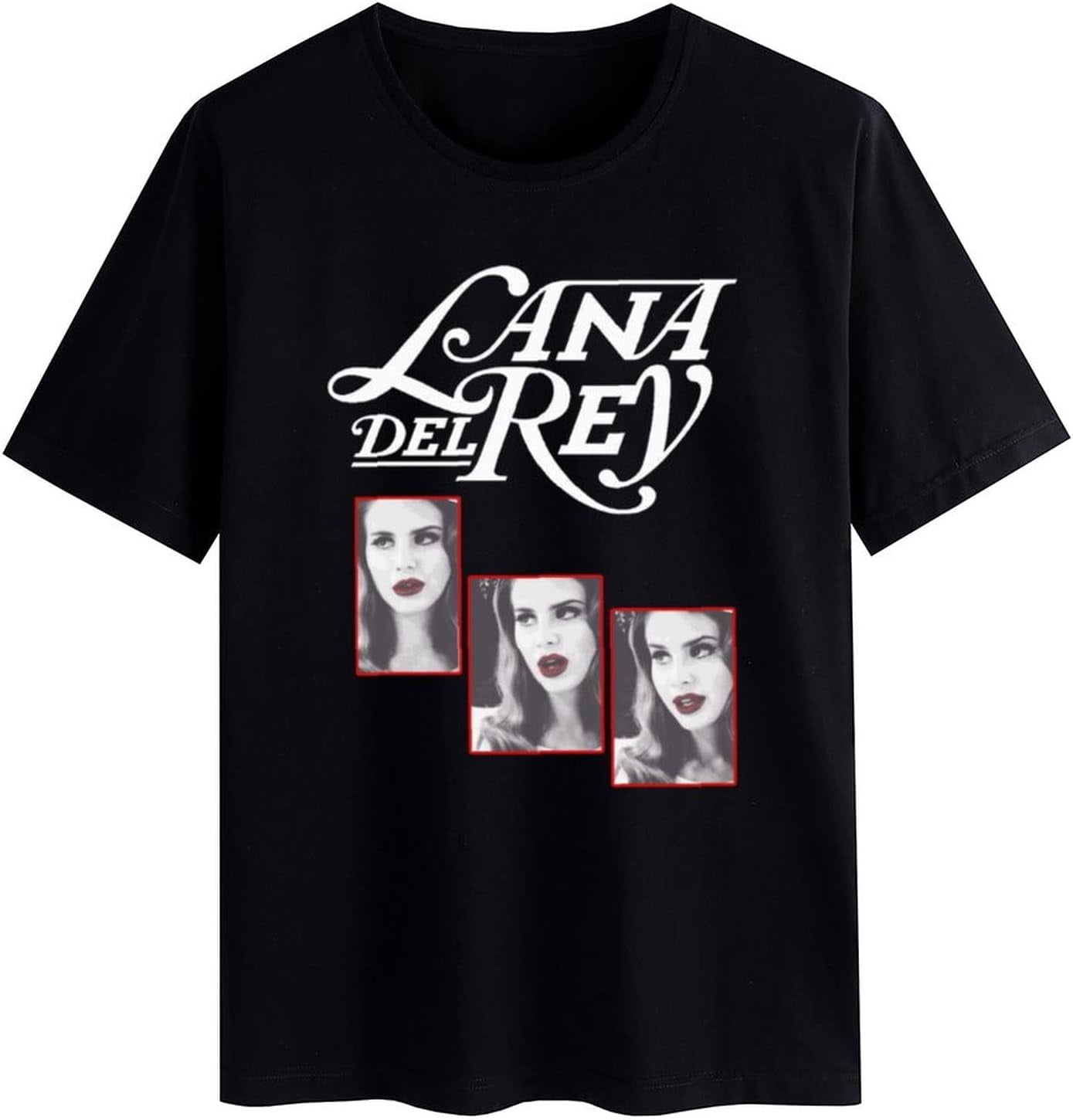 Lana Music del and Rey Men's Regular-Fit Classic Short Sleeve Tee 5XL ...