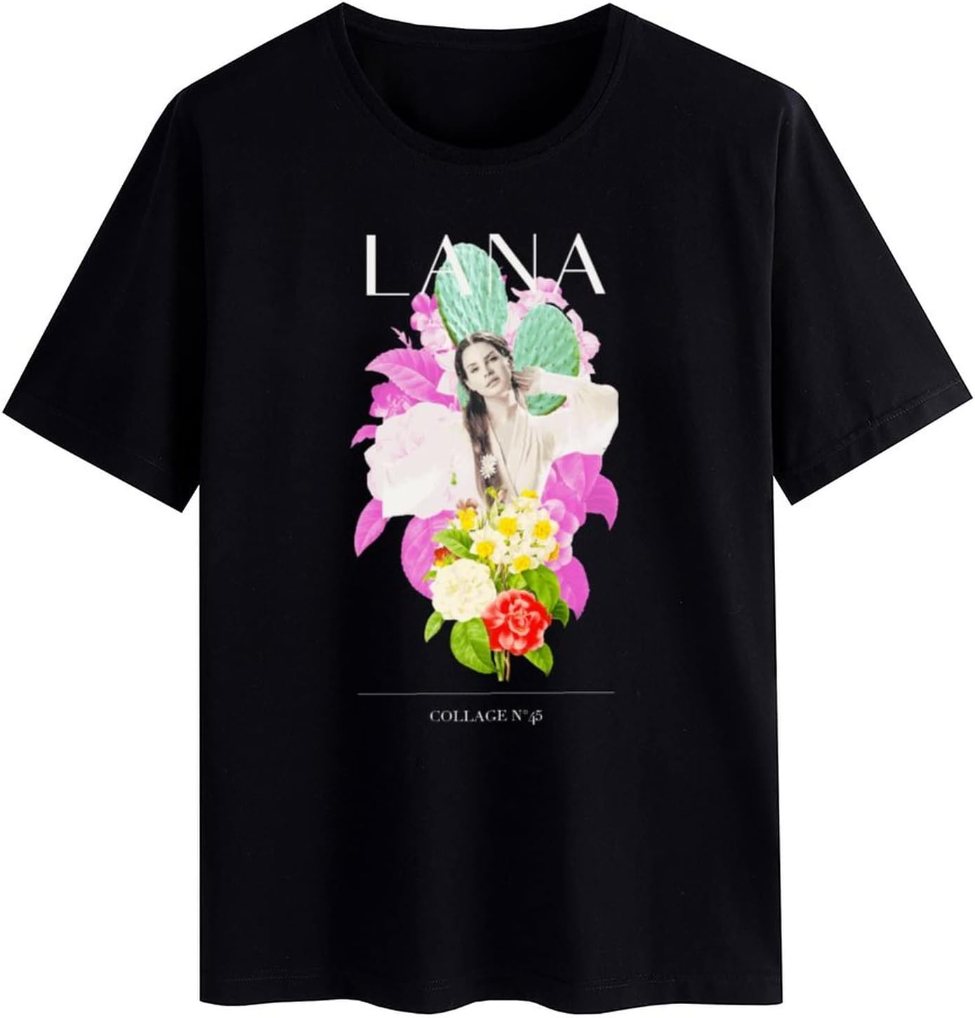 Lana Music del and Rey Men's Regular-Fit Cotton Short Sleeve Tee XL ...