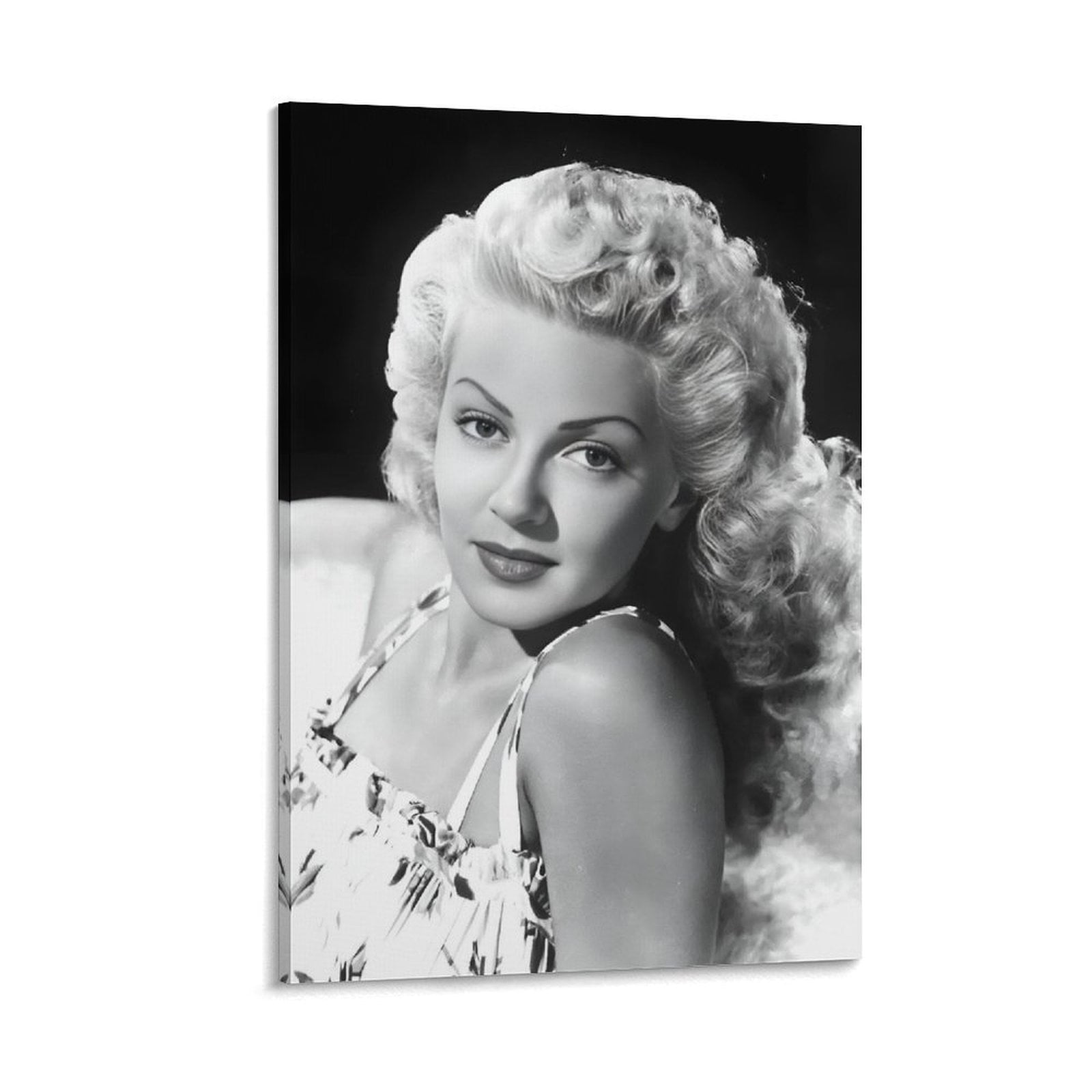Lana Turner Black And White Retro Poster of US Drama Actor Picture ...