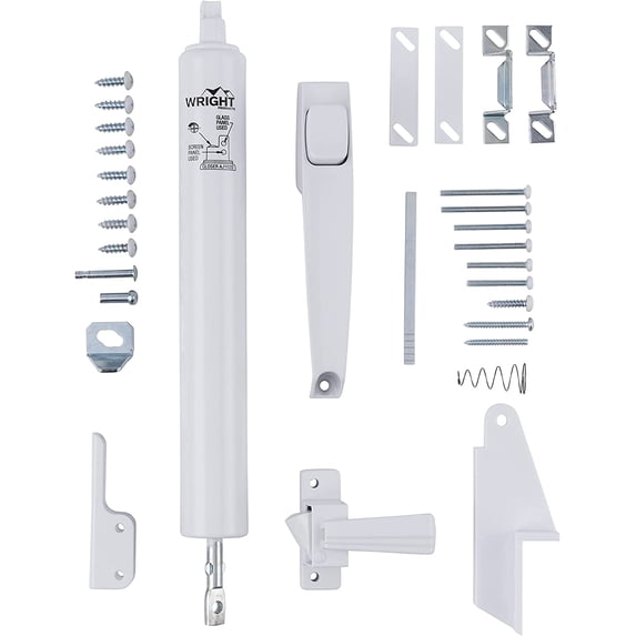 Lanai Corrosion Resistant Screen Door Kit – Pneumatic Closer with Push ...