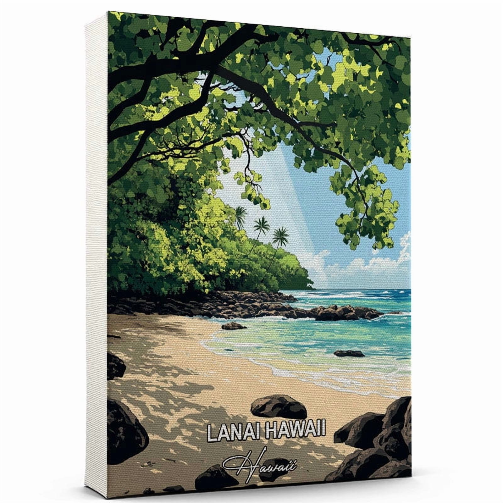 Lanai Hawaii Travel Canvas Wall Art – Hawaii Canvas – Travel-Inspired ...