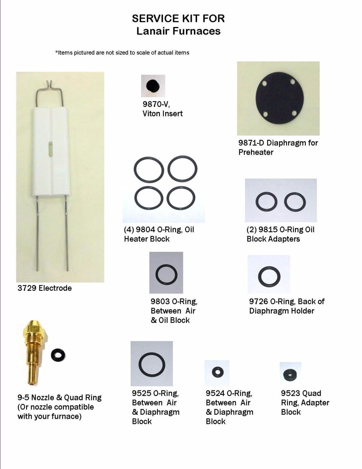 Lanair waste oil heater TUNE UP KIT # 3700 - Walmart.com