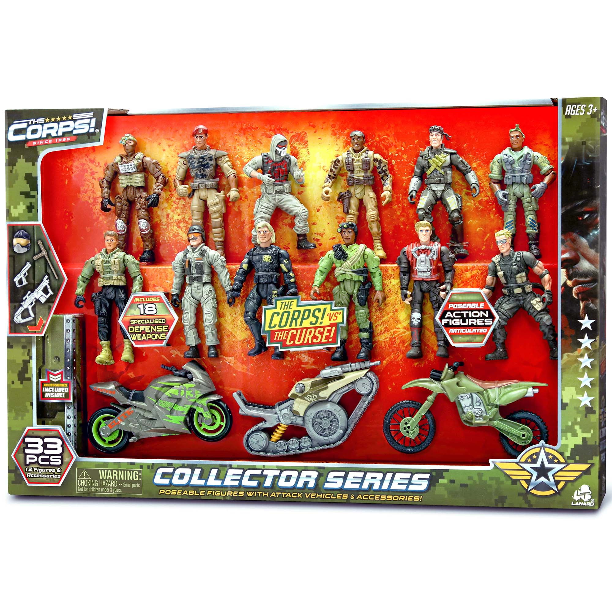 Lanard The Corps! Collector Series - 12 Pack Action Figures, Fully ...