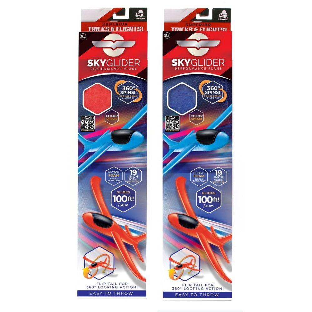 Lanard Toys Limited, Sky Glider Stunt Flyer - Foam Plane Hand Launcher ...