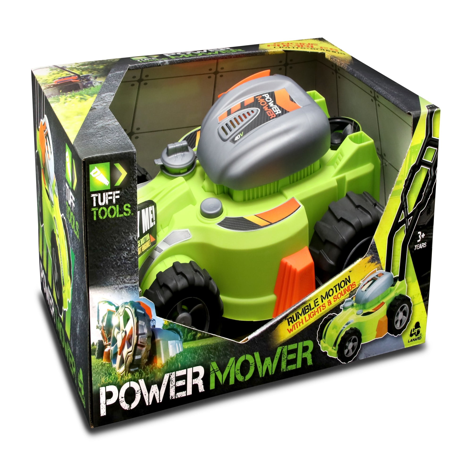 Lanard Tuff Tools: Power Mower - Kids Lights & Sound Toy, Mega Yard ...