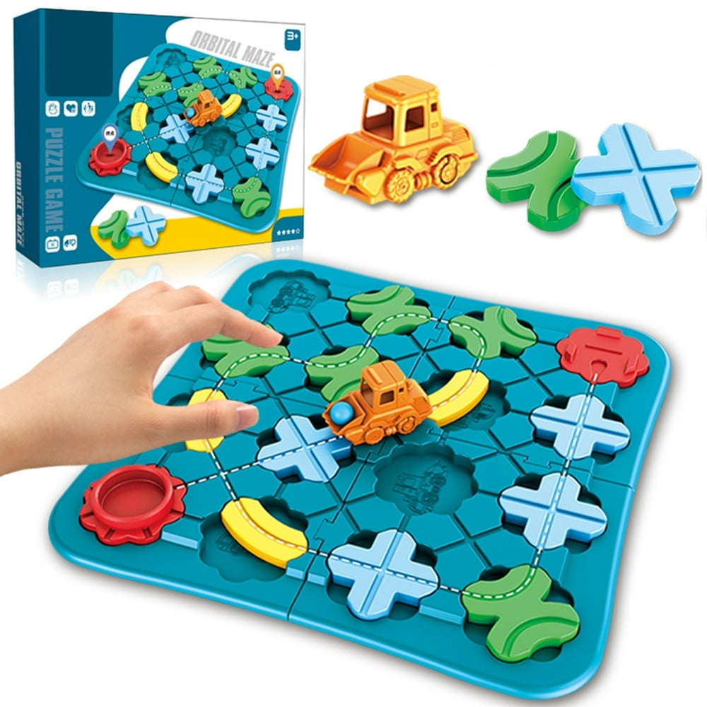 Lanboya Road Builder Game Smart Logical Board Game 4 Levels and 100 ...