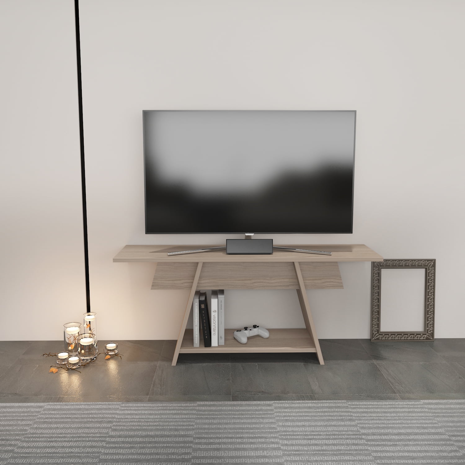 Lanca Modern Design 47'' TV Stand Console Table for Livingroom, Bedroom ...